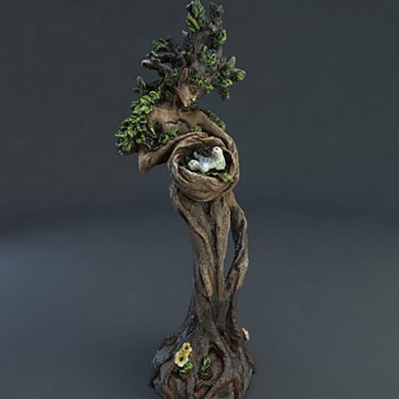 Forest Goddess Statue Nature Queen Resin Sculpture Creative Desktop ...