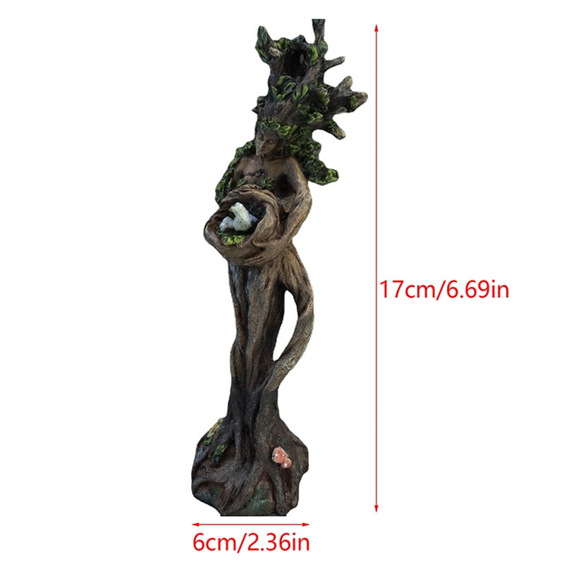 Forest Goddess Statue Nature Queen Resin Sculpture Creative Desktop ...