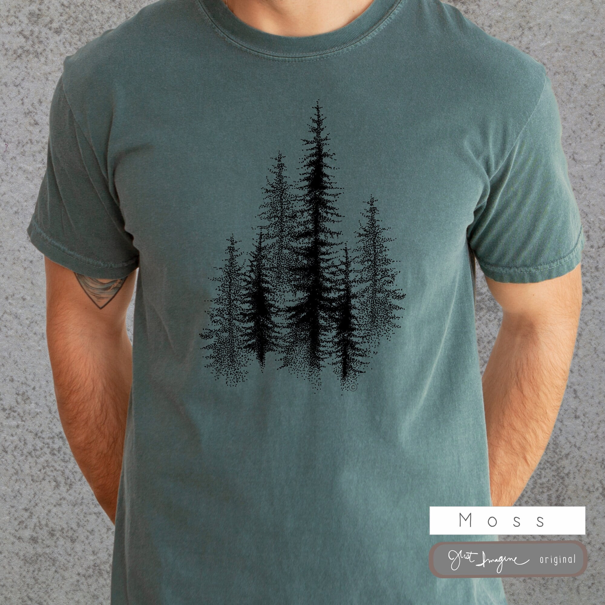 Forest Graphic Tee Nature Shirt cotton S4X gift - Walmart.com