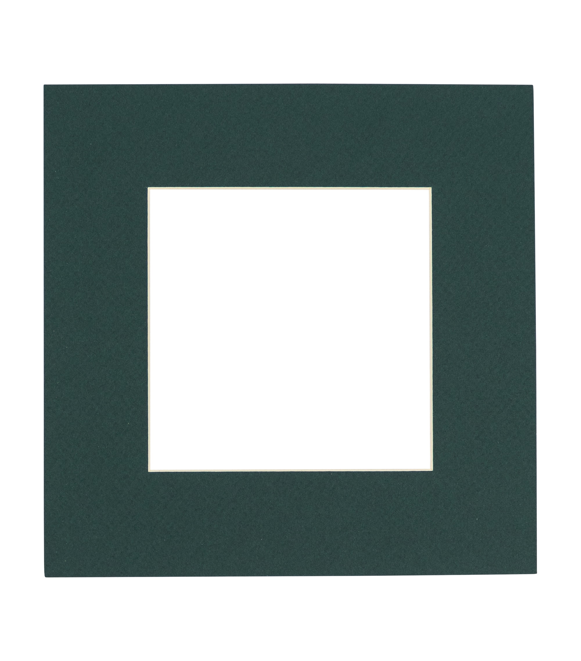 Forest Green Acid Free 7x7 Square Picture Frame Mat with White Core ...