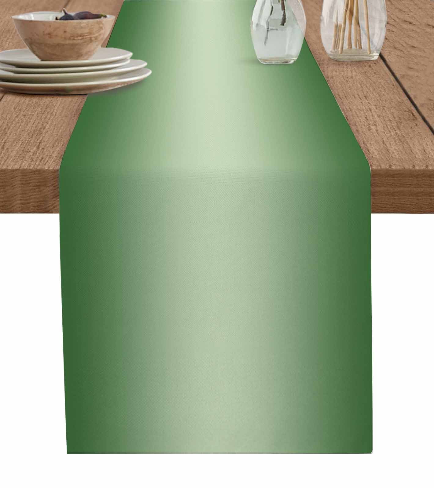 Forest Green Gradient Grain Table Runner ration Home r Dinner Table ...