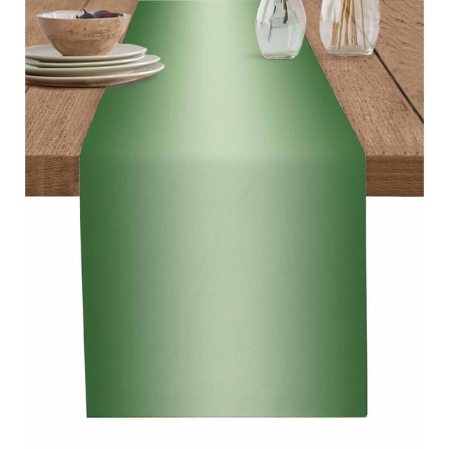 Forest Green Gradient Table Runner ration Home r Dinner Table ration ...