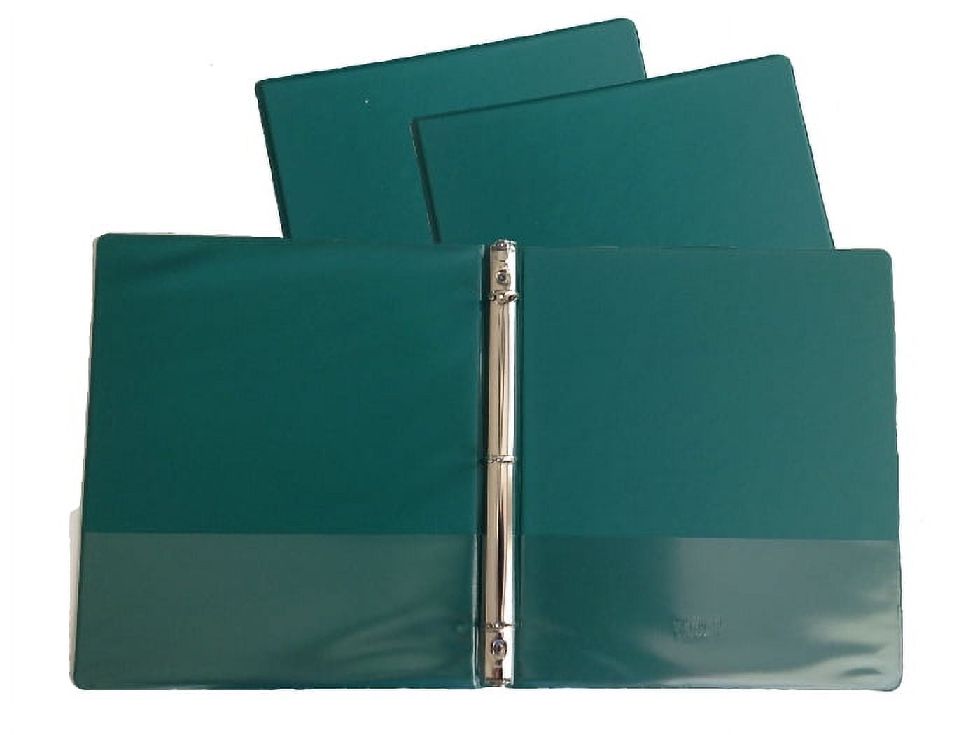 Forest Green Vinyl Standard 3-Ring Binders, 1/2-Inch, for 8.5" x 11 ...