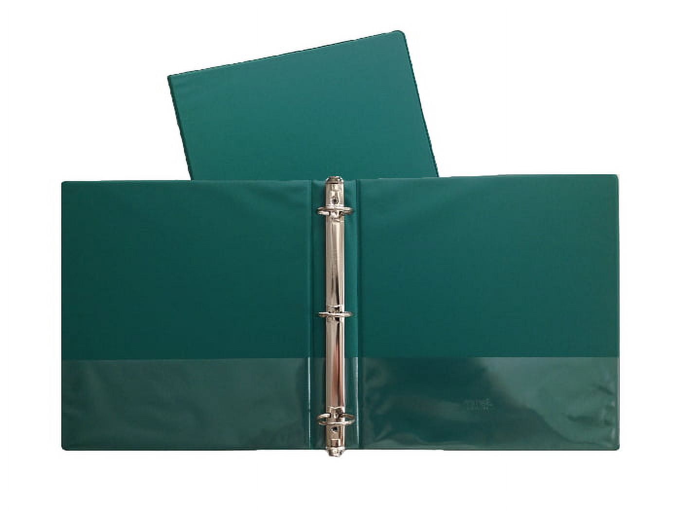 Forest Green Vinyl Standard 3-Ring Binders, 1.5-Inch, for 8.5" x 11 ...