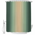 Forest Green Yellow Gradient Bathroom Shower Curtains with Hooks ...