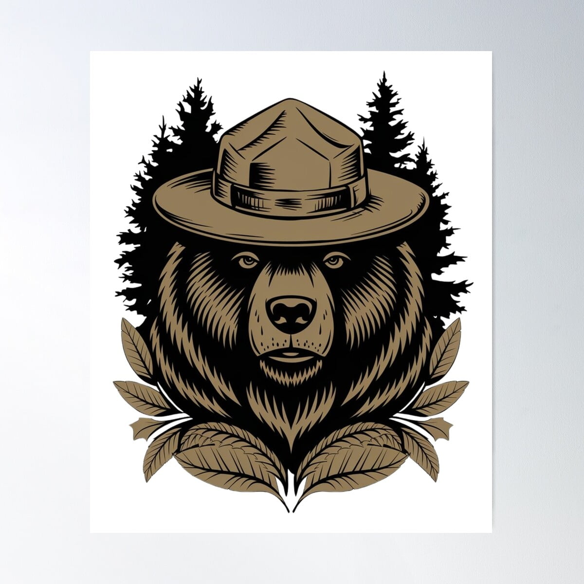 Forest Guardian Bear – National Park Ranger Conservation Design Poster ...