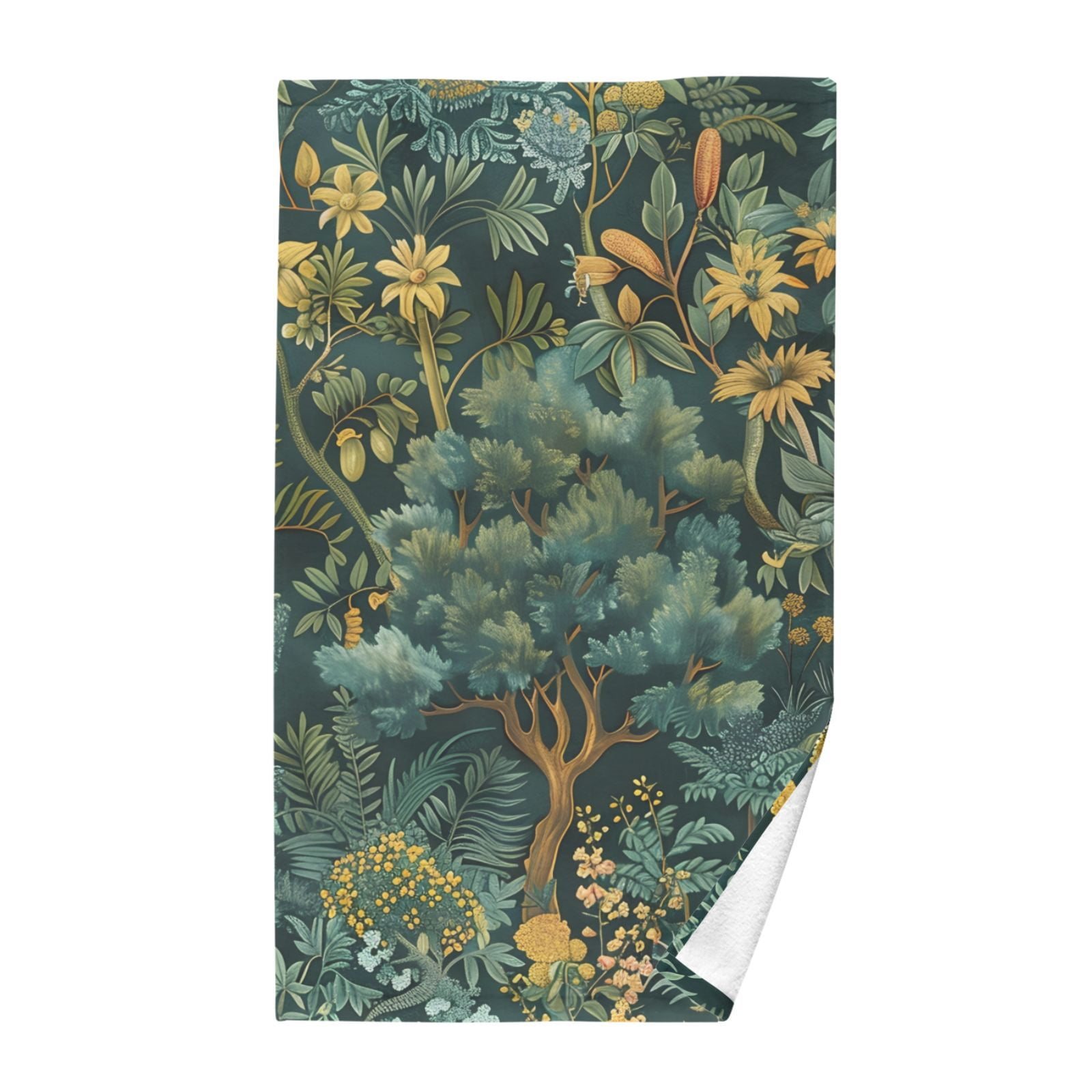 Forest Hand Towel Cotton Bath Towel Large Face Towels Absorbent for ...