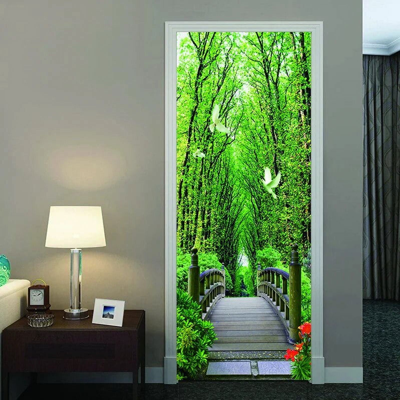 Forest Interior Door Decoration Aesthetic Poster Wallpaper Ecological ...