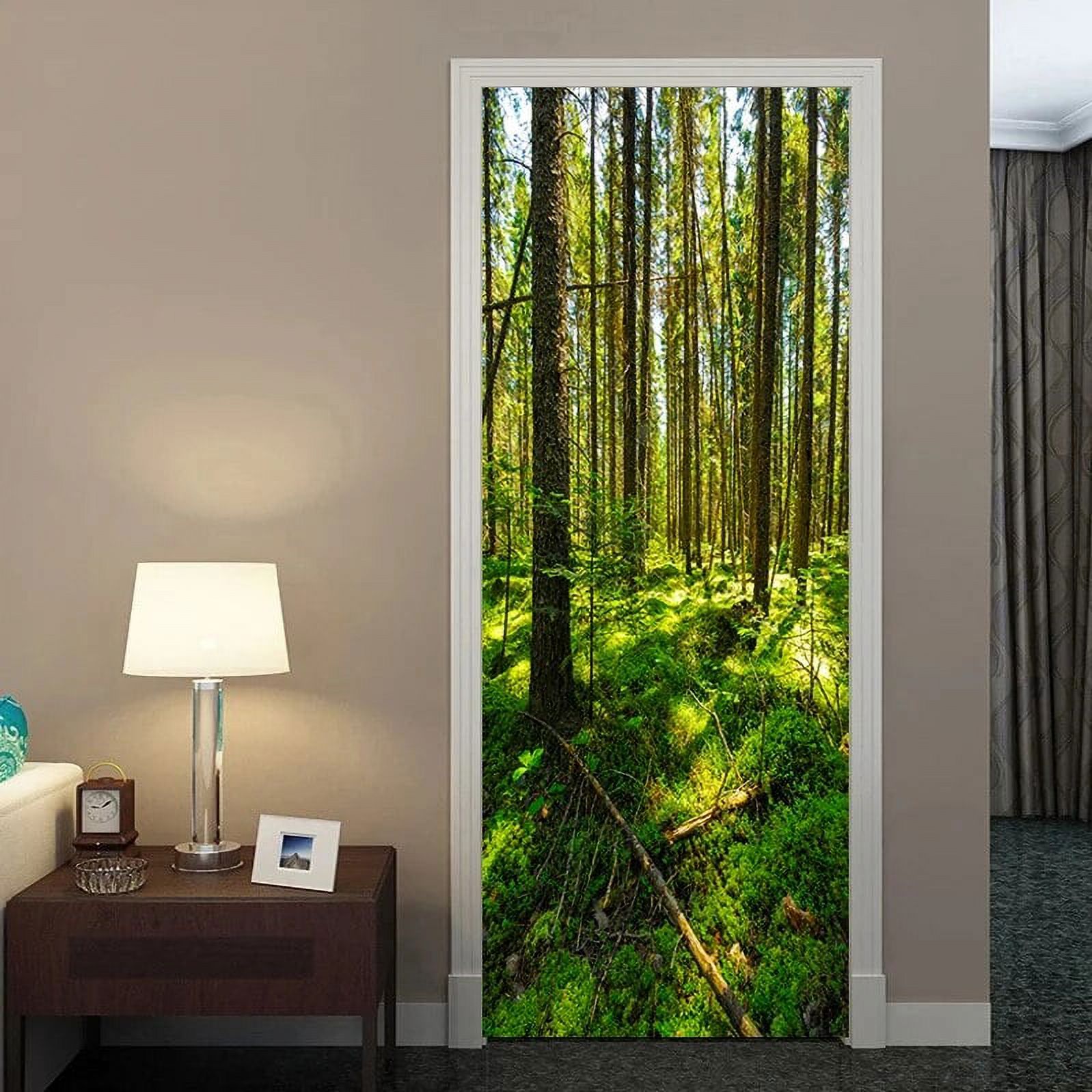 Forest Interior Door Decoration Aesthetic Poster Wallpaper Ecological ...