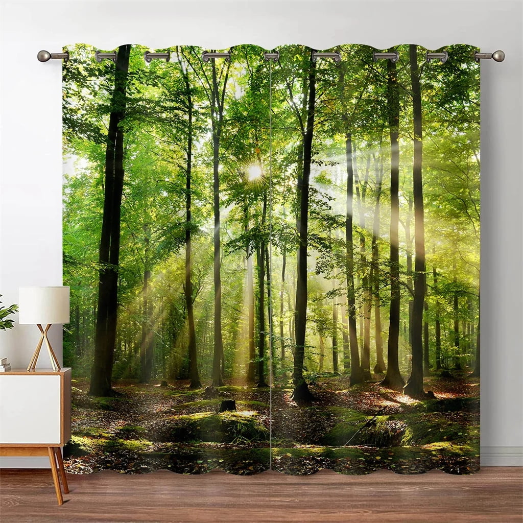 Forest Jungle Tree Natural Scenery Landscape Thin Window Blinds ...