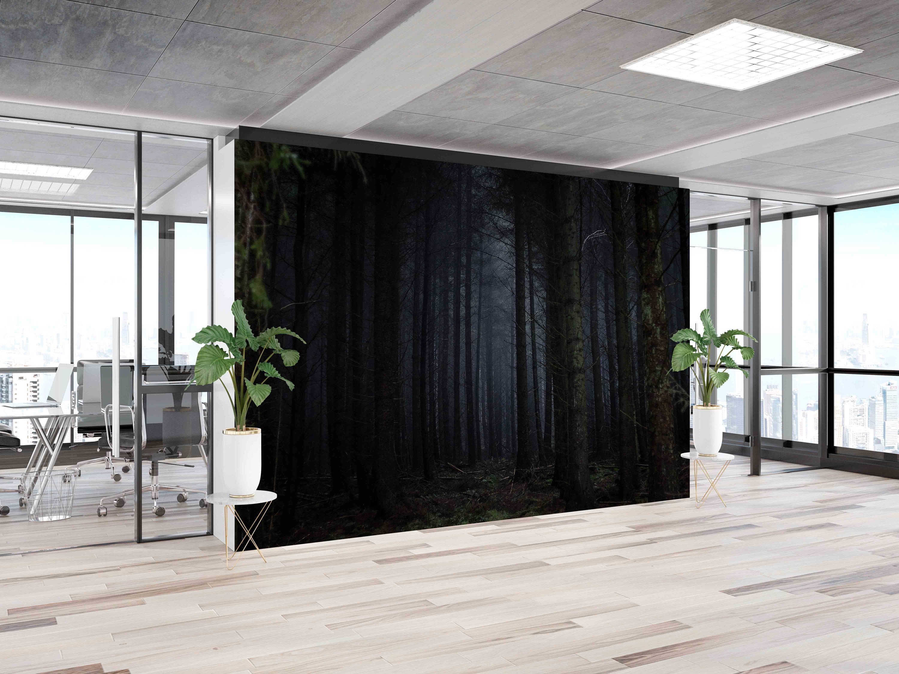Forest Landscape, Custom Wallpaper, Paper Wall Art Nature Landscape ...