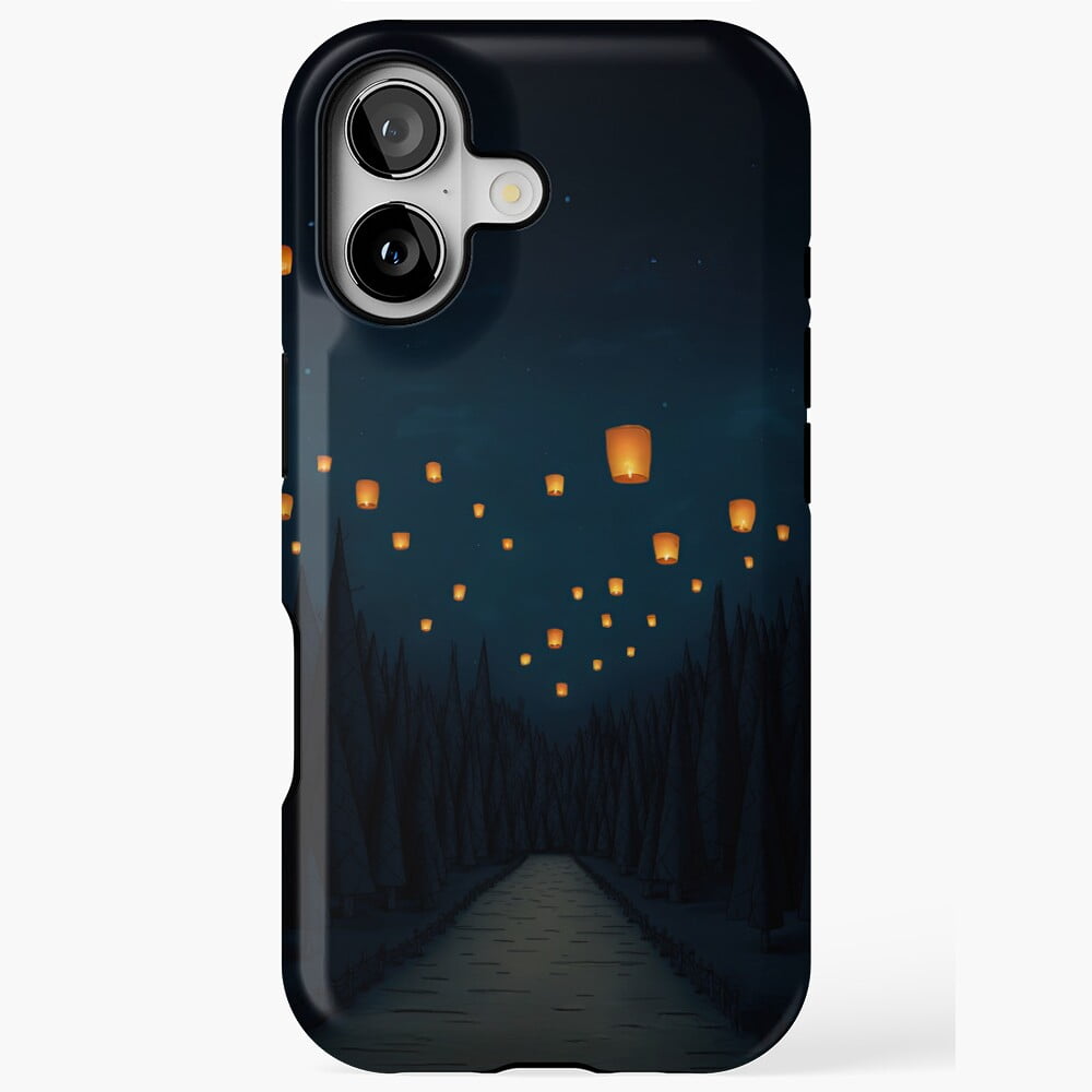 Forest Lanterns Nighttime Wishes Scene with iPhone 17 through 11 Pro ...