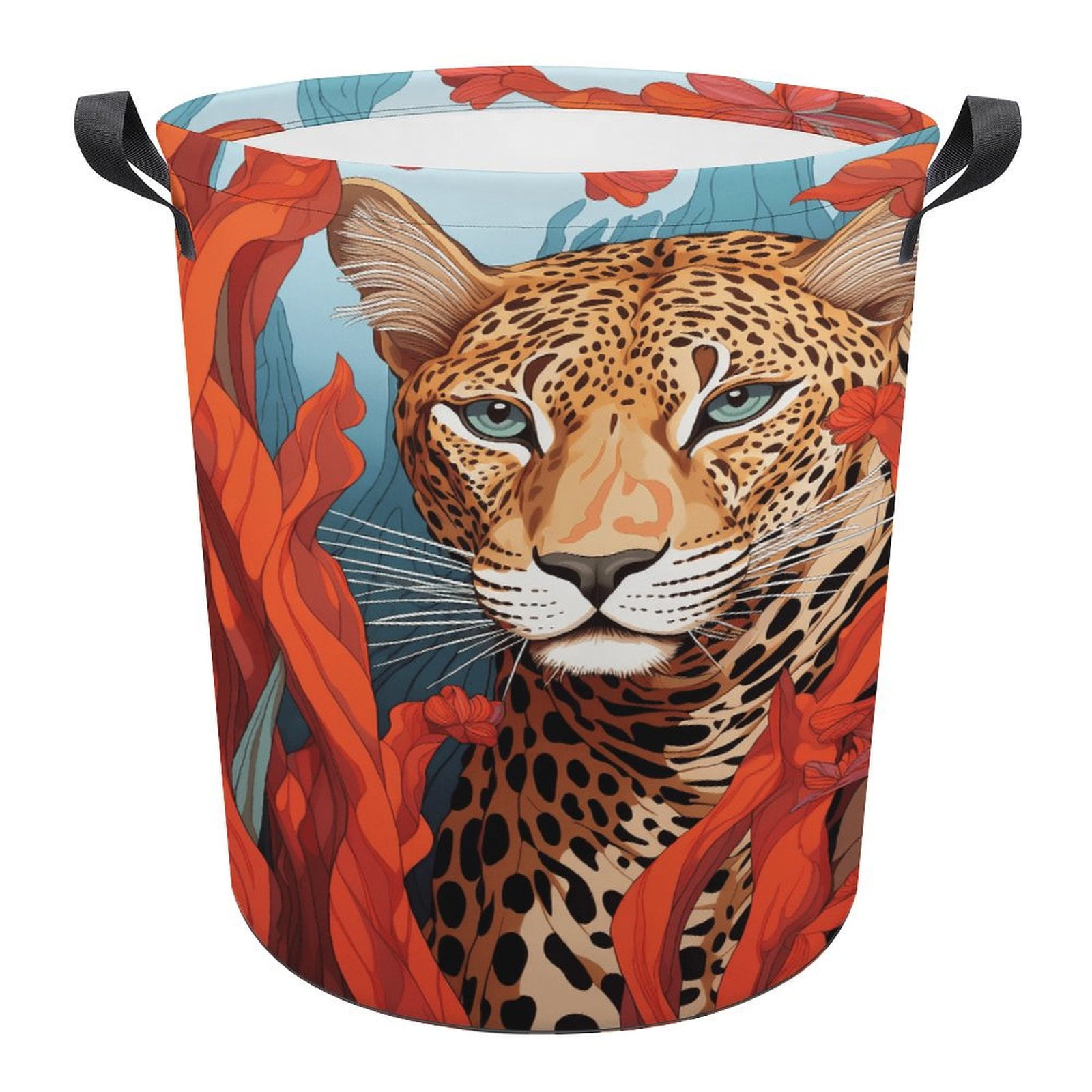 Forest Leopard Laundry Basket Storage Basket Controller Clothes ...
