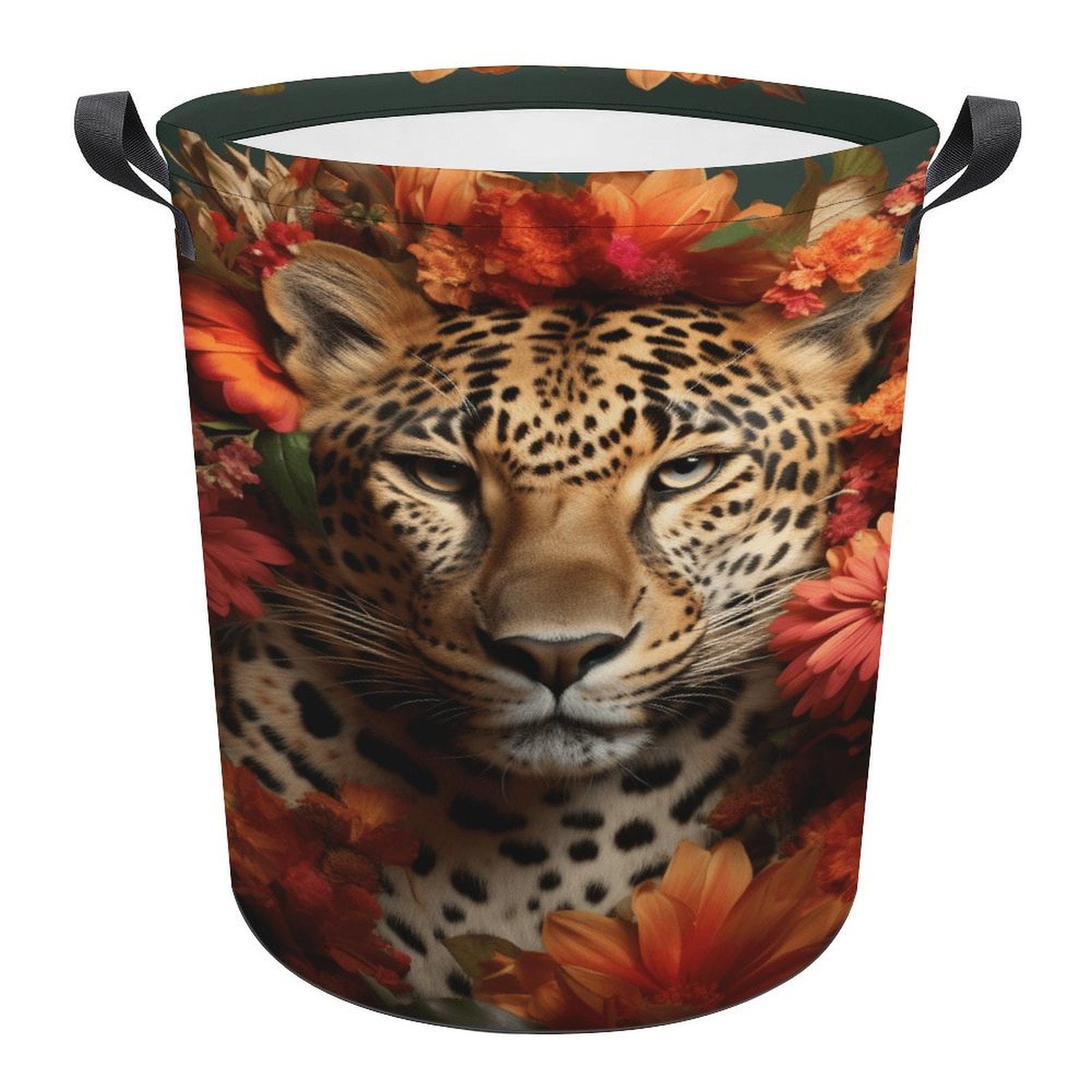 Forest Leopard Laundry Basket Storage Basket Controller Clothes ...