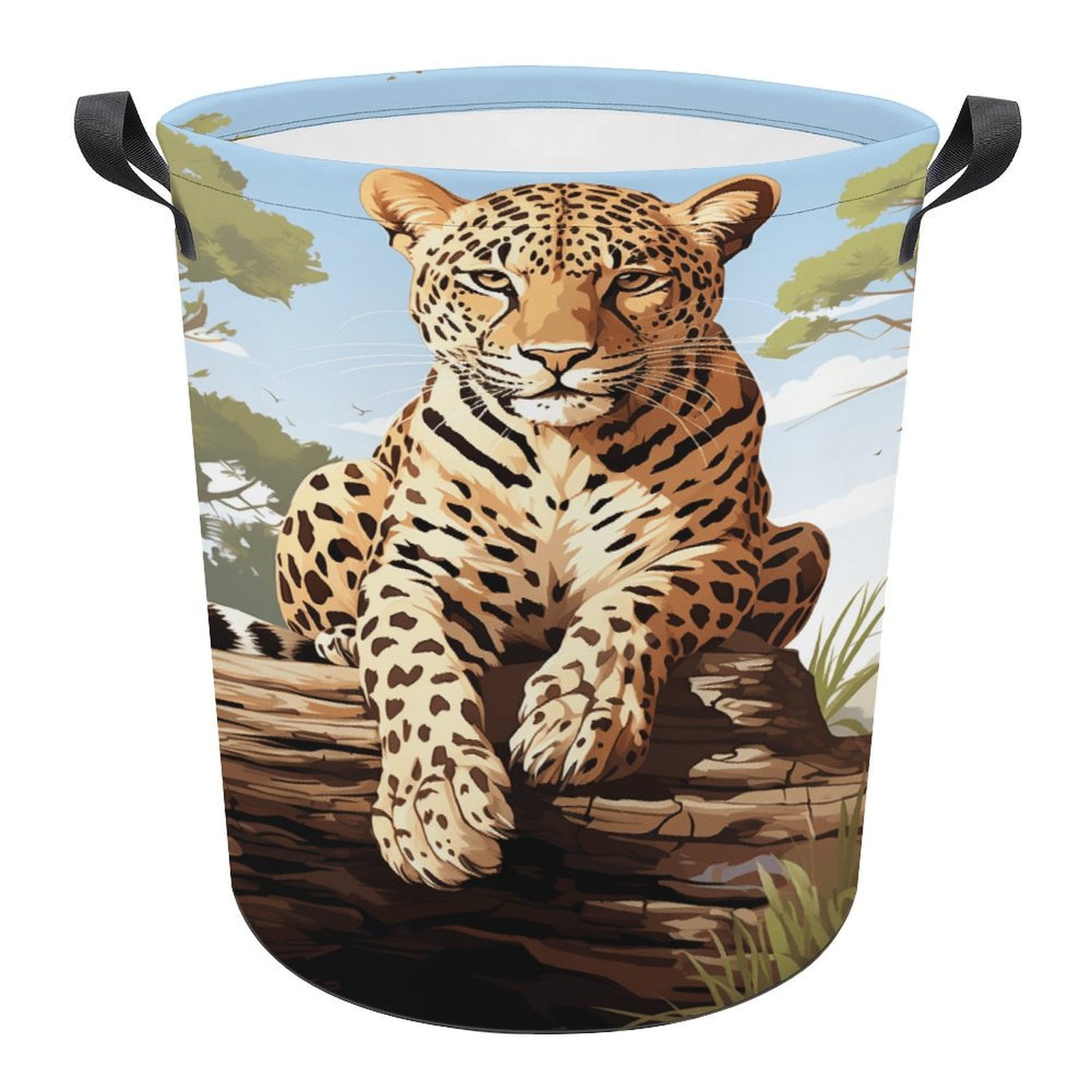 Forest Leopard Laundry Basket Storage Basket Controller Clothes ...