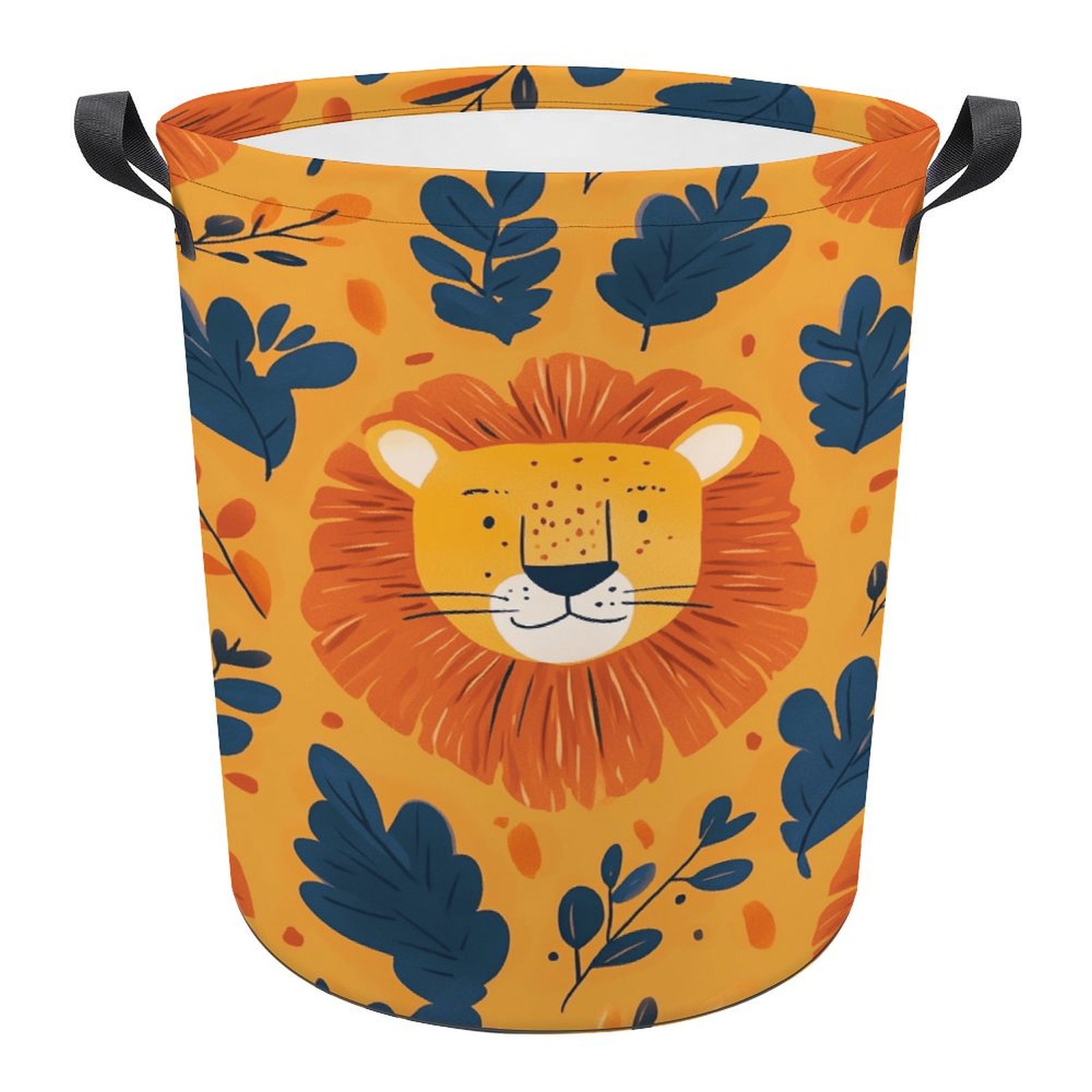 Forest Lion Print Foldable Laundry Basket for Clothes Storage Hamper ...