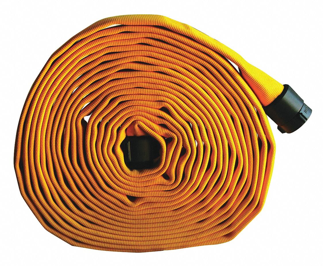 Forest-Lite Fire Hose,100 ft,Yellow,Polyester G55H15FY100N - Walmart.com