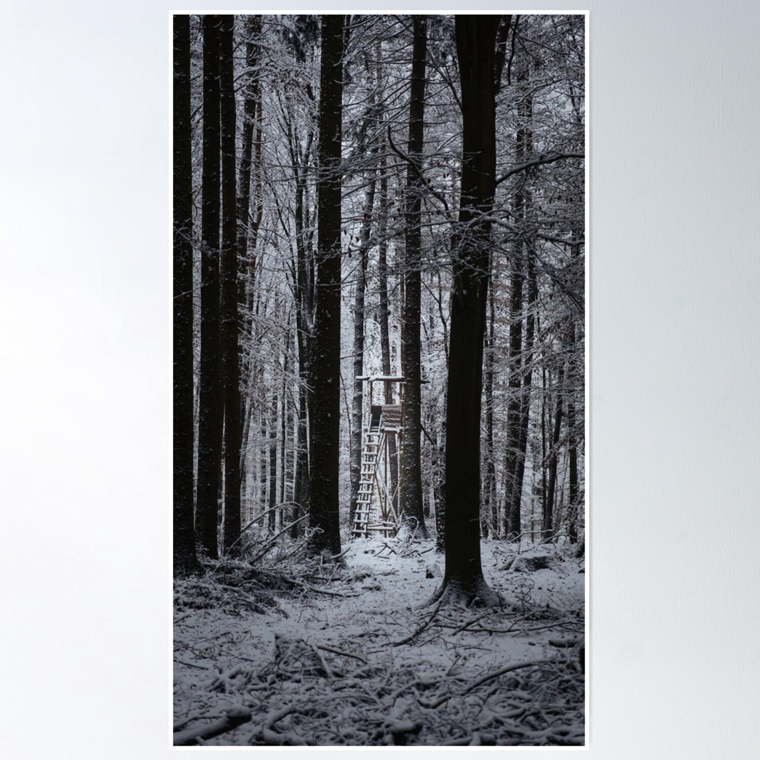 Forest Lookout Poster Wall Art, Modern Wall Decor, 12x18 UNFRAMED ...
