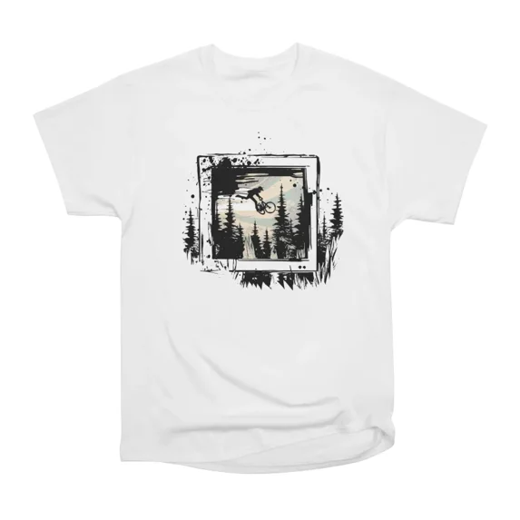 Forest MTB Rider Mountain Masterminds T-Shirt Tee Gift For Him Merch ...