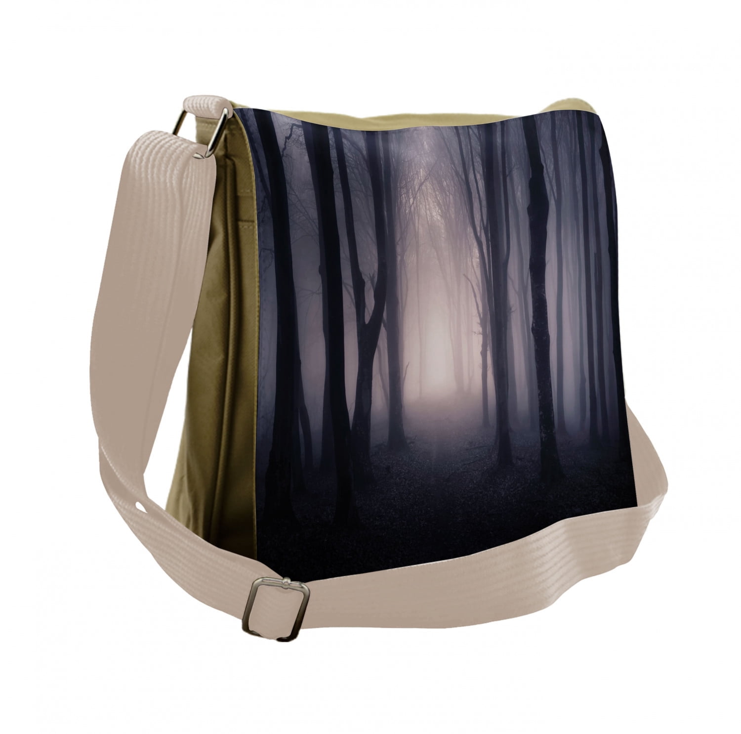 Forest Messenger Bag, Deep in Spooky Jungle, Unisex Cross-body, by ...