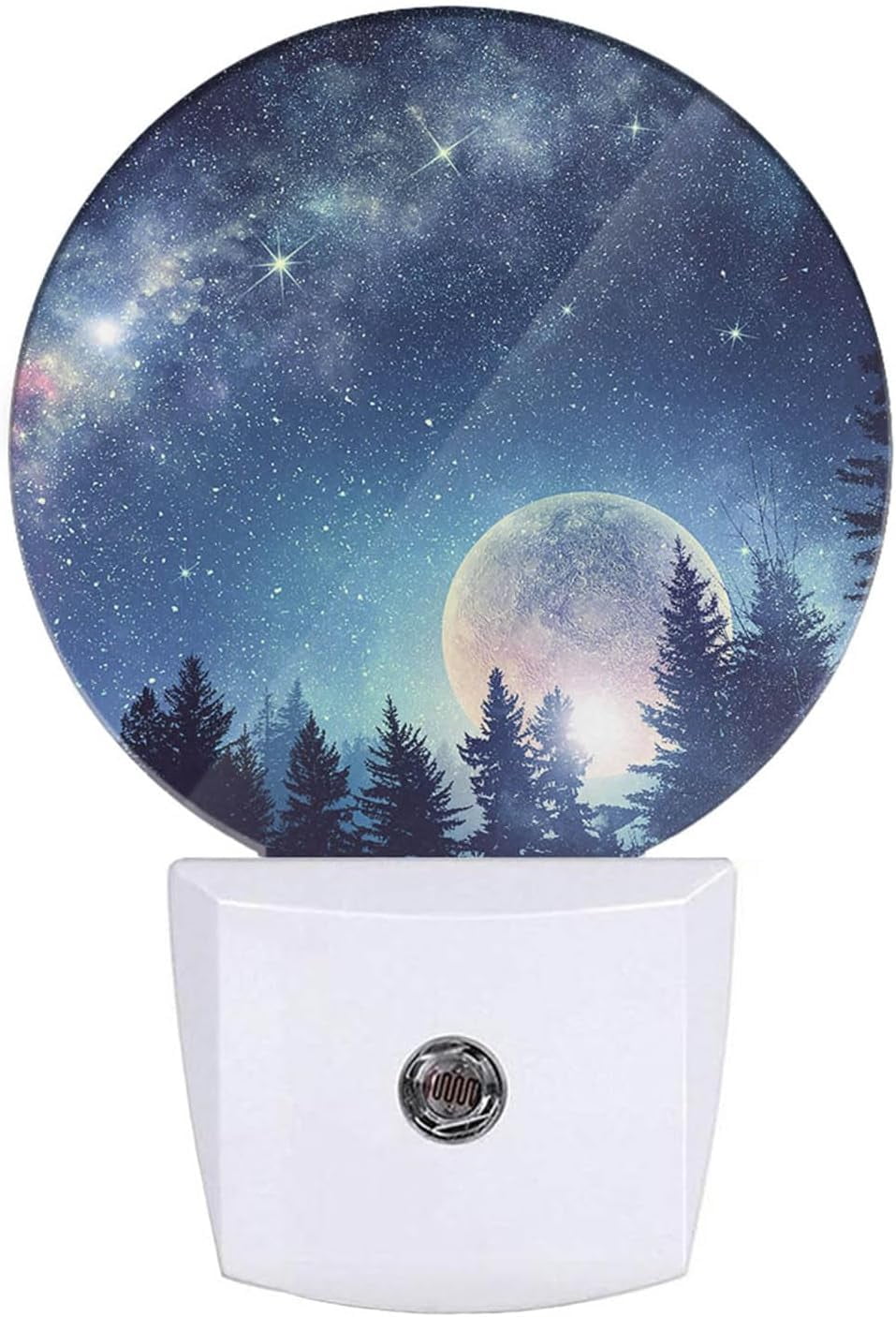 Forest Moon Night Lights Plug into Wall, Stars Starry Night LED Night ...
