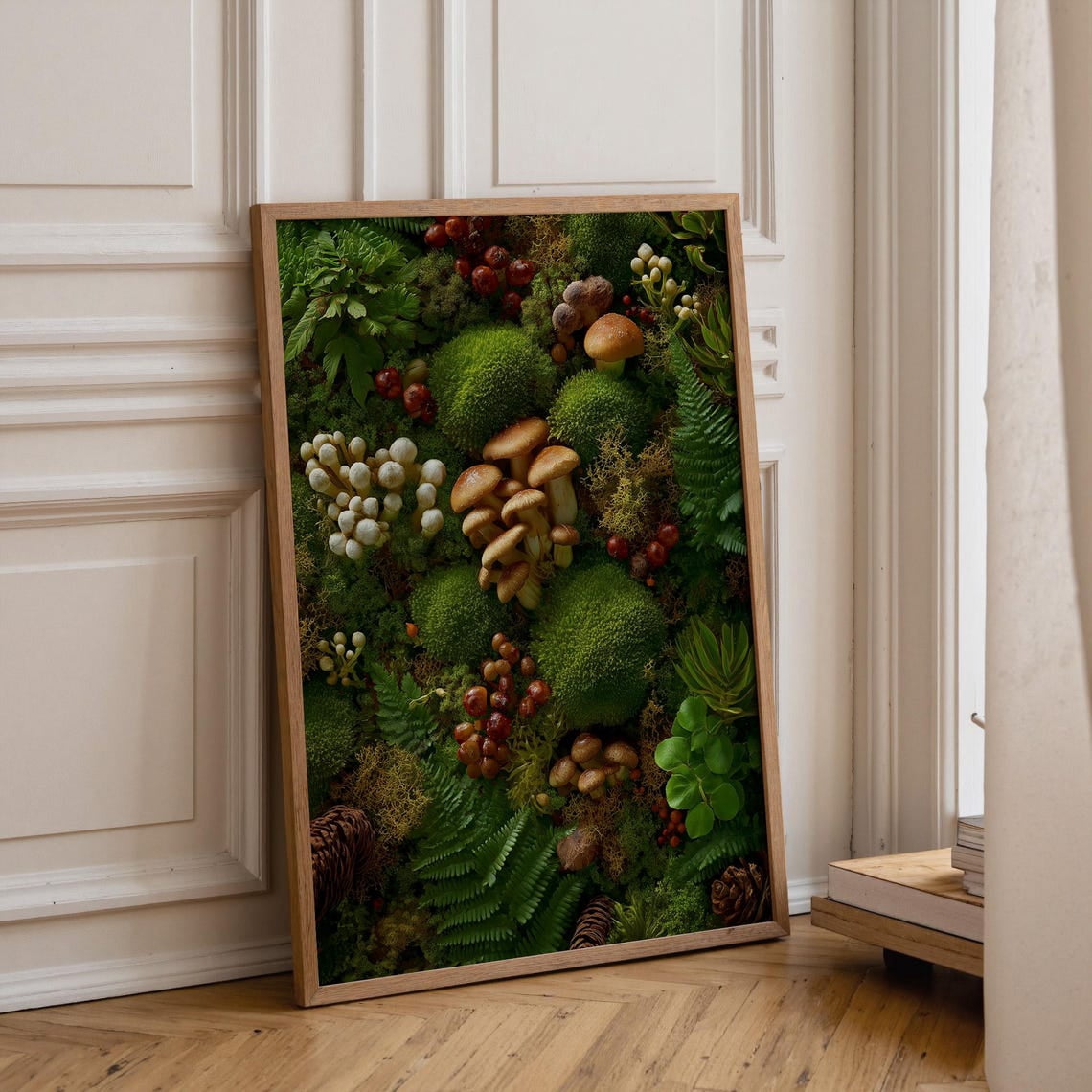 Forest Mushroom Moss Woodland Botanical Nature Cottagecore Poster ...
