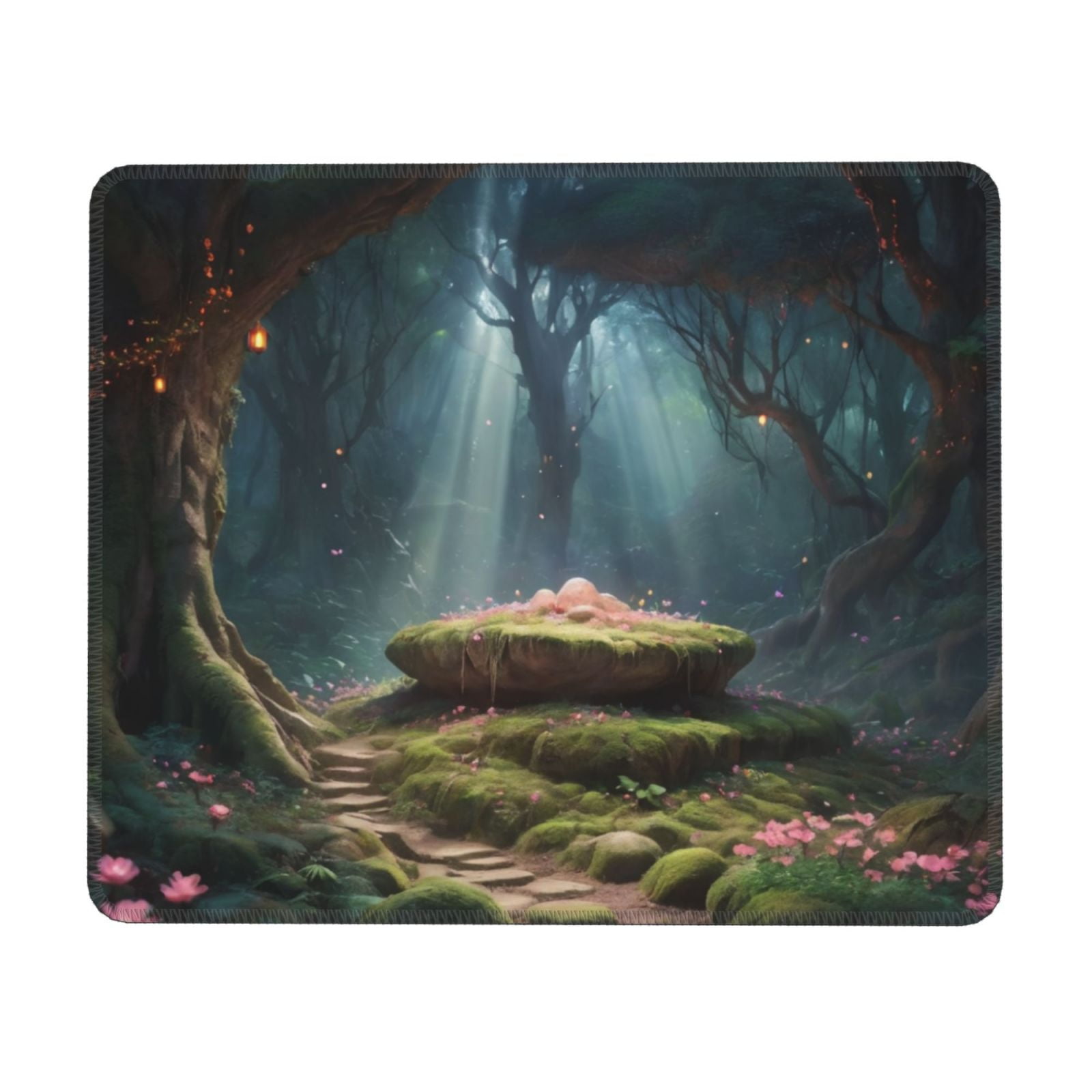 Forest: Mystical Rock and Ethereal Light Mouse pad, portable office ...