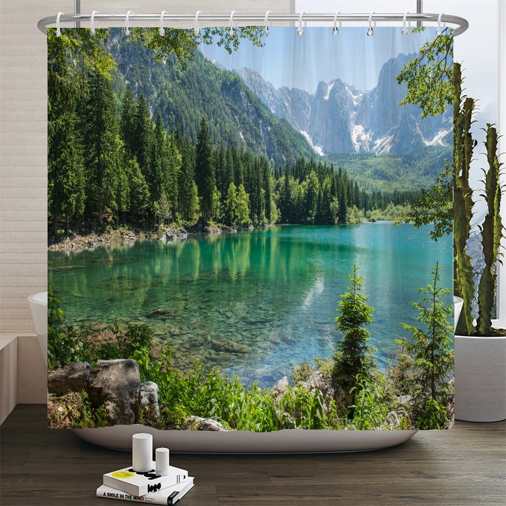Forest Natural Scenery Shower Curtains 3d Printing Bath Curtains ...