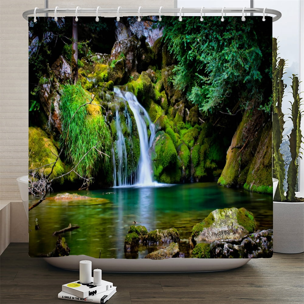 Forest Natural Scenery Shower Curtains 3d Printing Bath Curtains ...