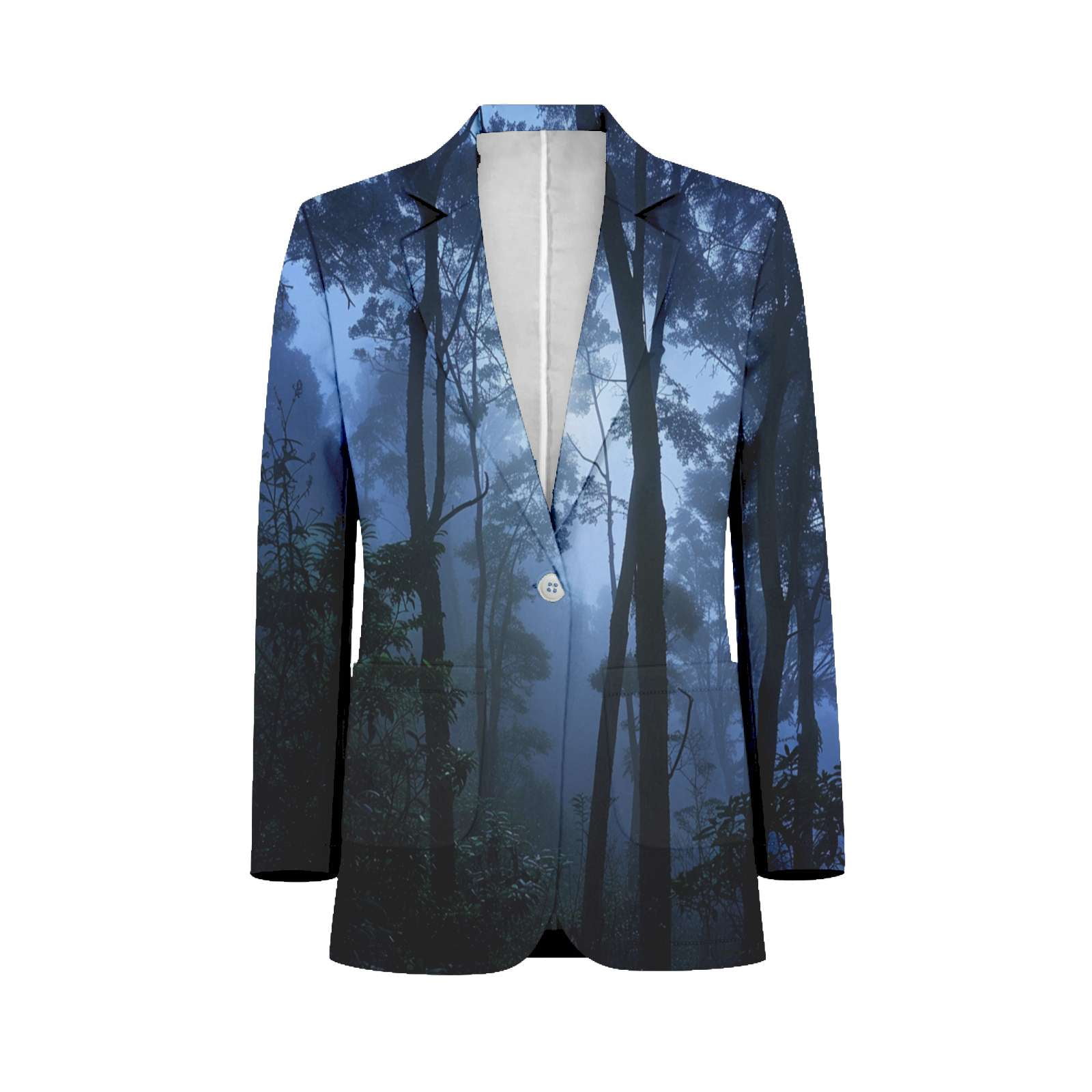 Forest Night Customized Men's Suits full man Shawl Collar Gentleman ...
