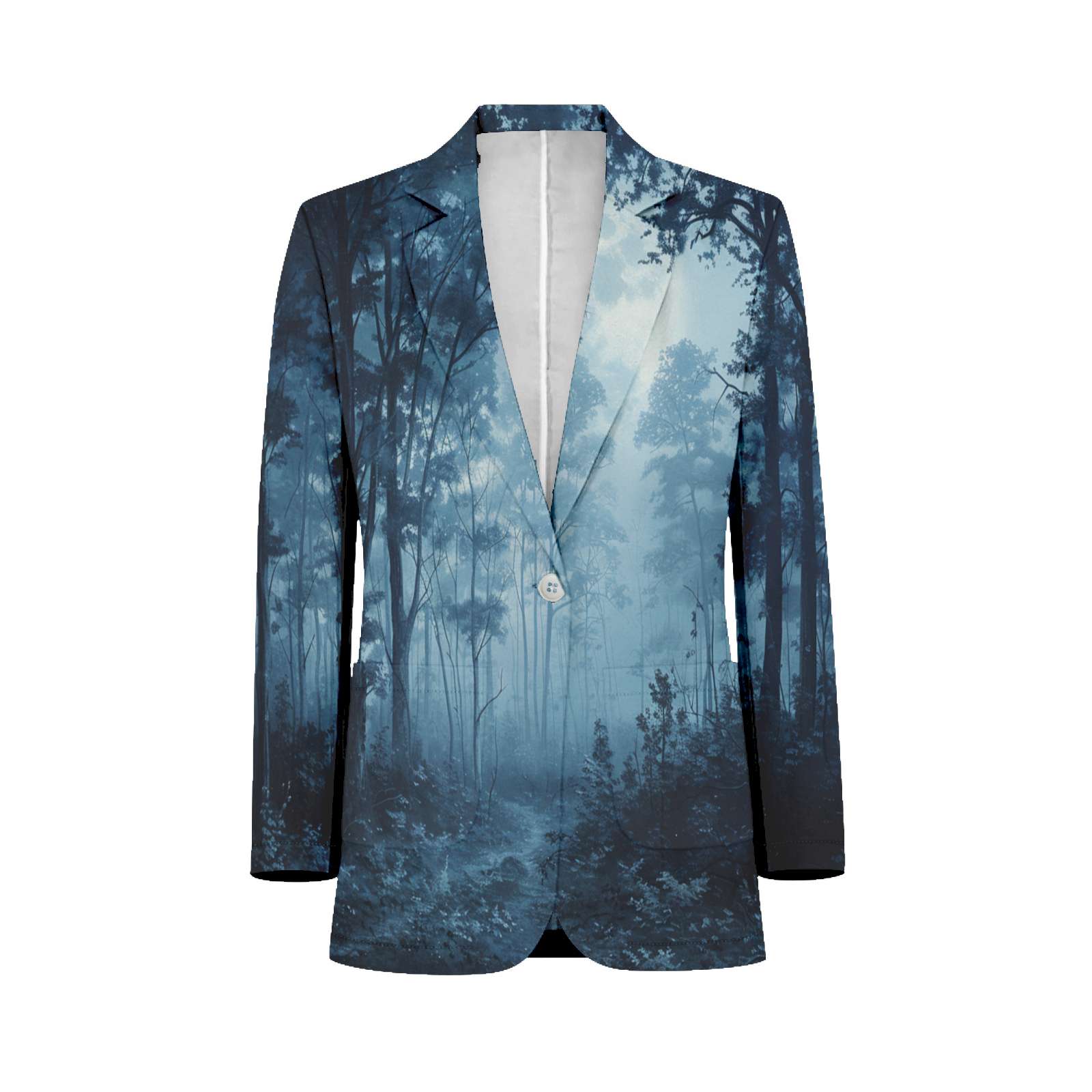 Forest Night Mens Suits Shawl Collar Slim Fit Suit Mens Groom Jacket ...