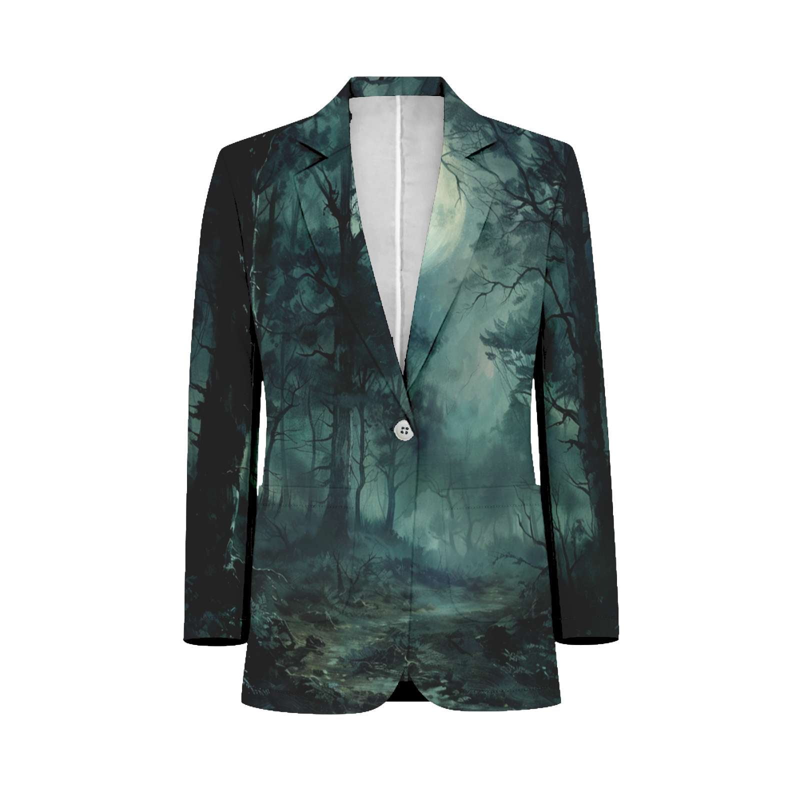 Forest Night Mens Suits Shawl Collar Slim Fit Suit Mens Groom Jacket ...
