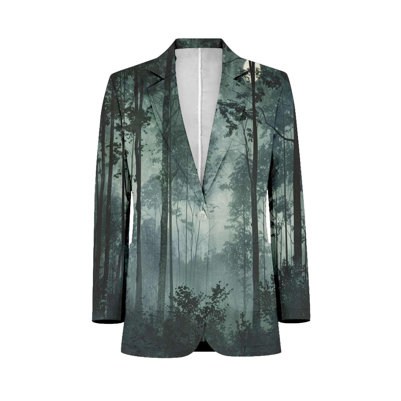Forest Night Mens Suits Shawl Collar Slim Fit Suit Mens Groom Jacket ...