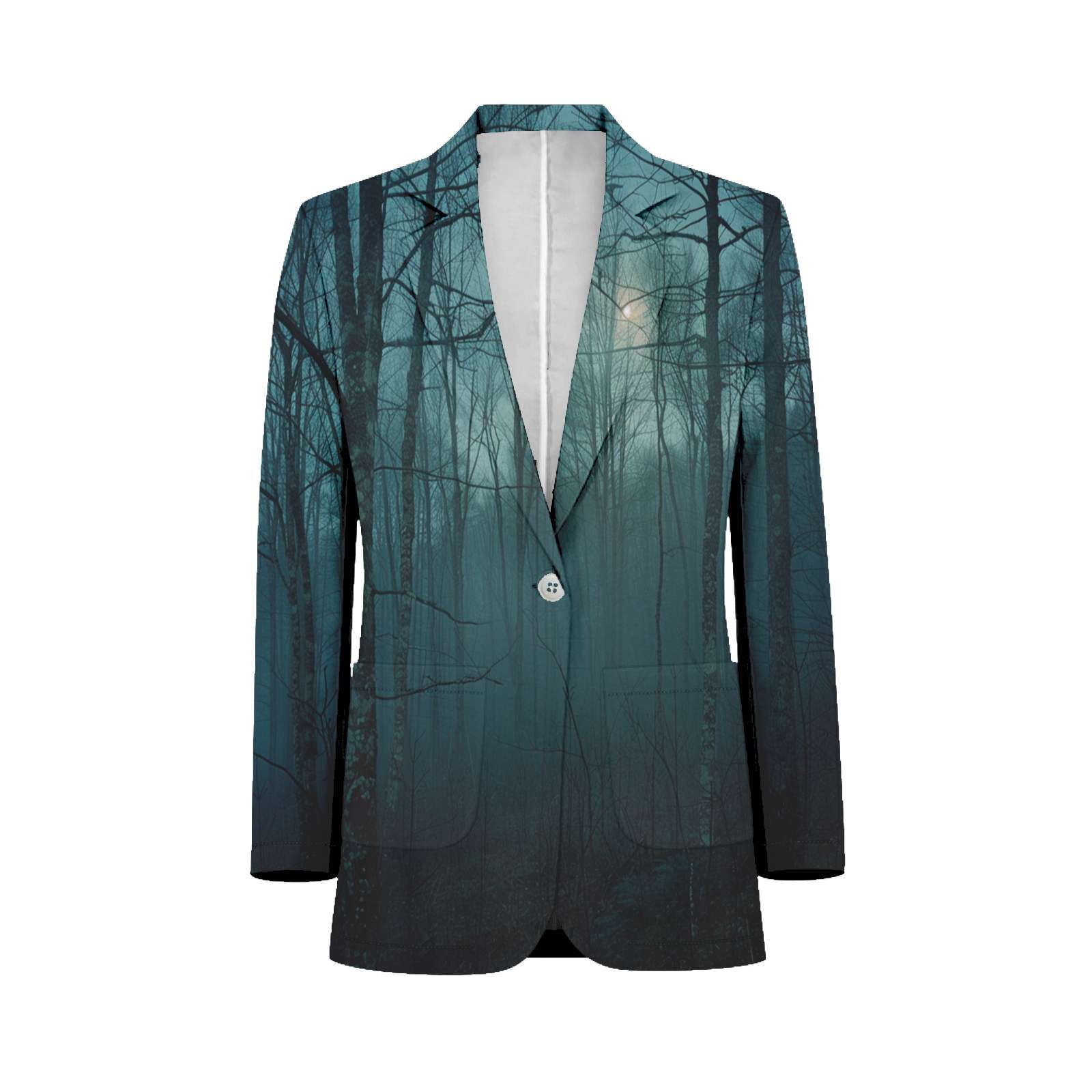 Forest Night Mens Suits Shawl Collar Slim Fit Suit Mens Groom Jacket ...