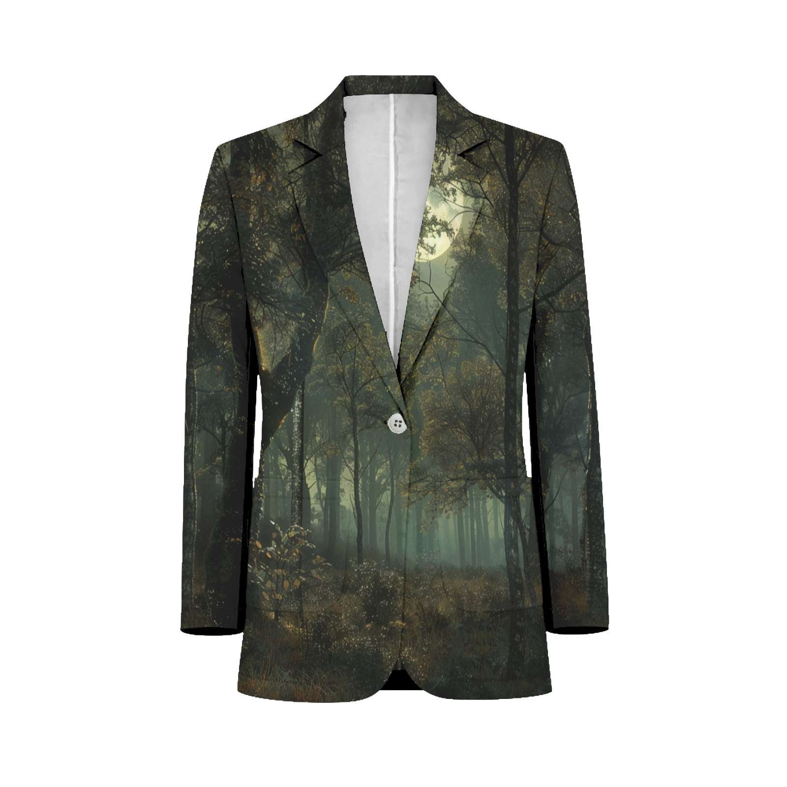Forest Night Mens Suits Shawl Collar Slim Fit Suit Mens Groom Jacket ...