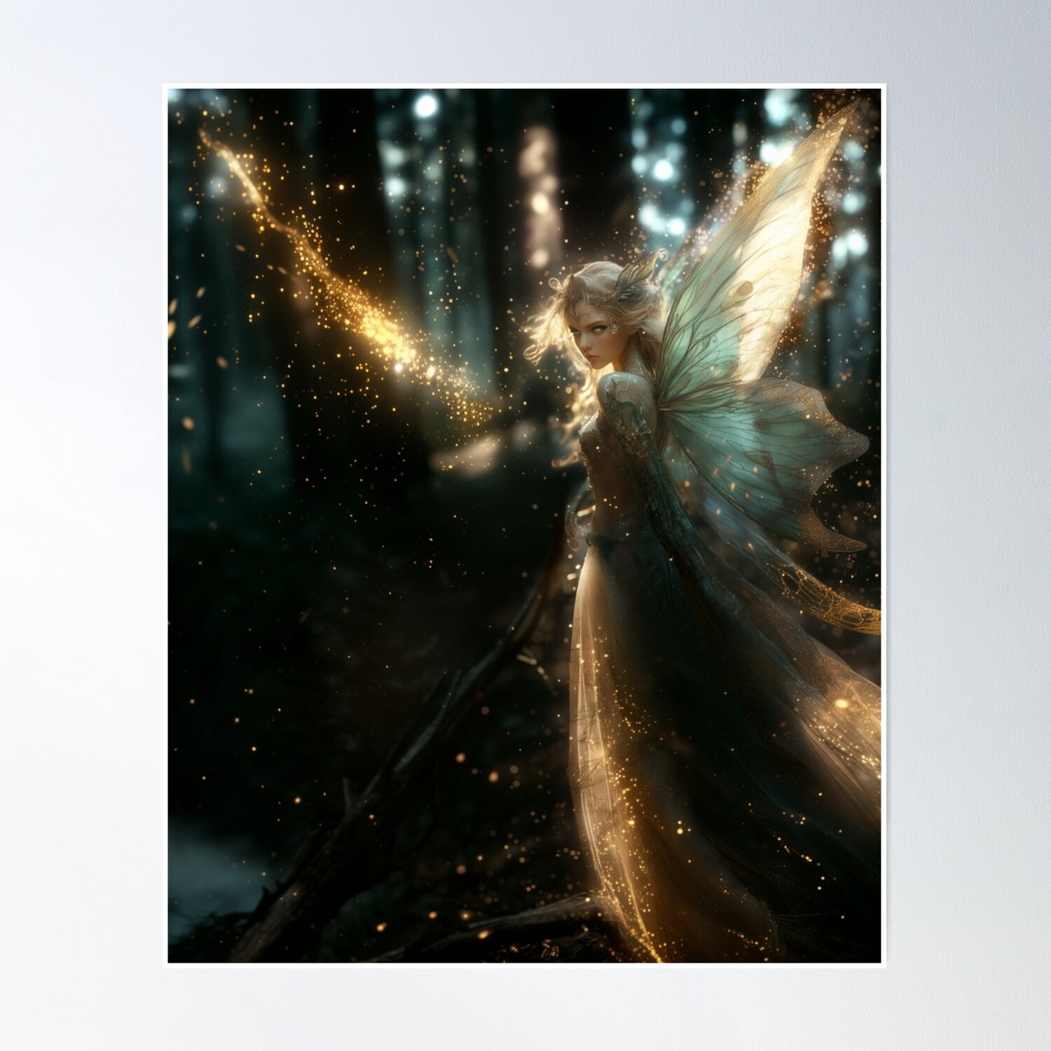 Forest Nymph Poster Wall Art, Modern Wall Decor, 24x36 UNFRAMED ...