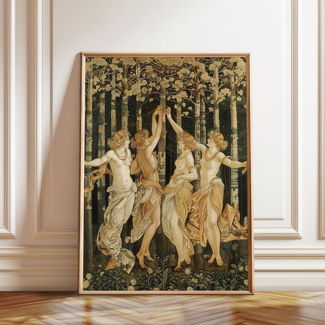 Forest Nymphs Ethereal Greek Mythology Wall Decoration, Unframed Paper ...