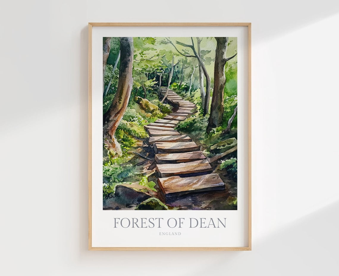 Forest Of Dean England Poster United Kingdom Wall Art Poster, Unframed ...