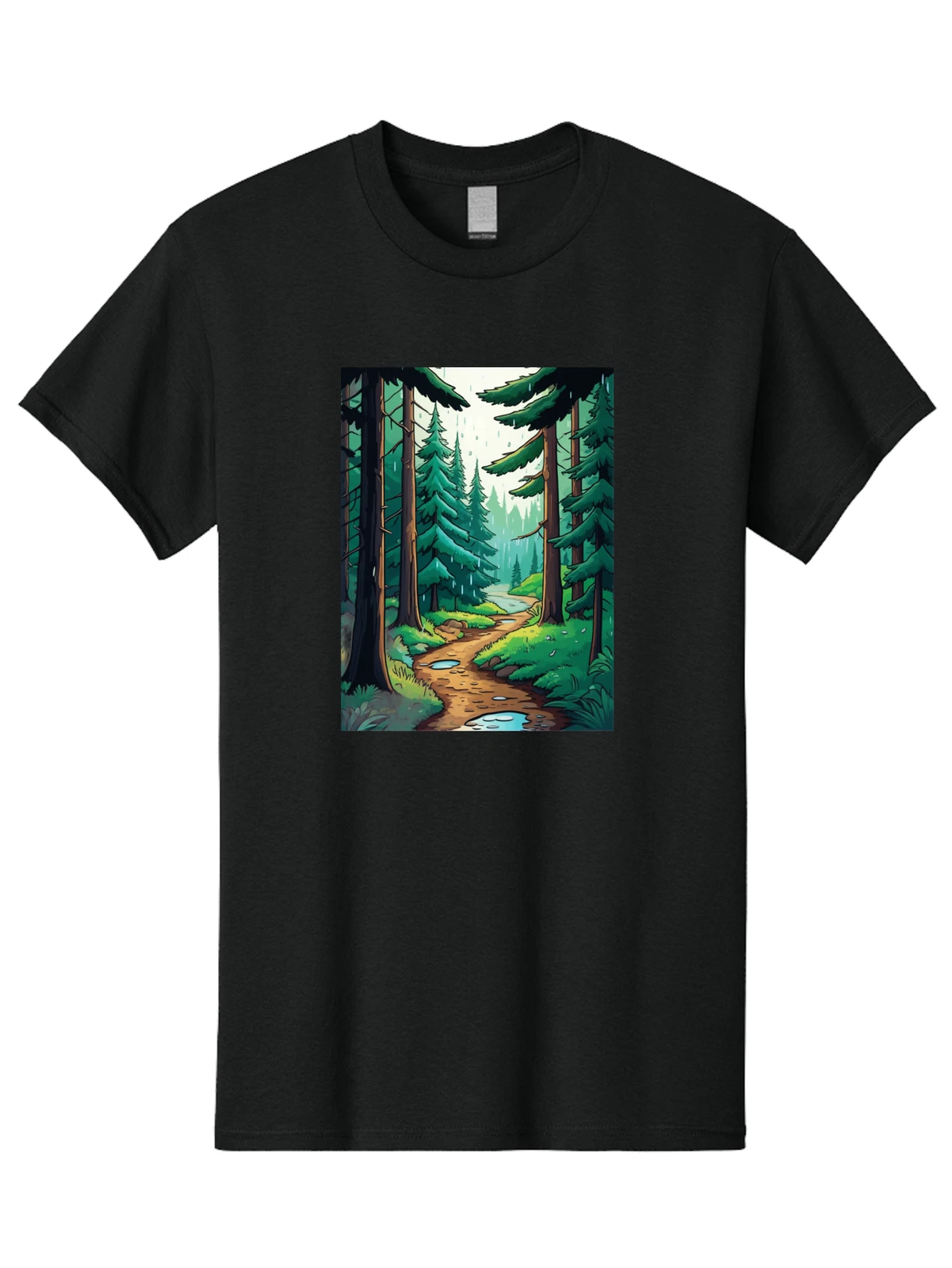 Forest-Path-2 Mens Graphic Tee, 100% Cotton, Casual Summer Wear ...