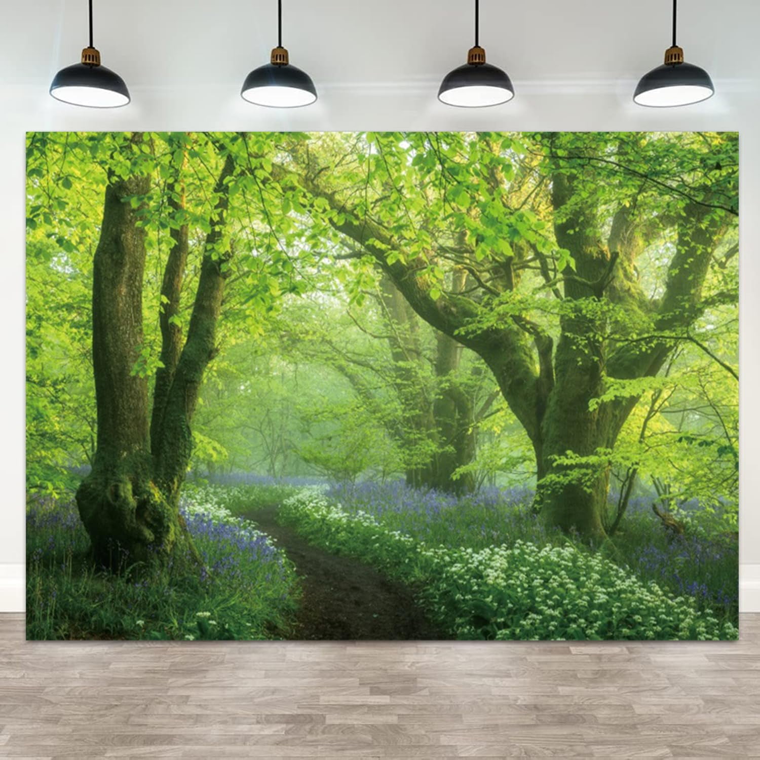 Forest Path Photography Background Spring Nature Scene Backdrop with ...