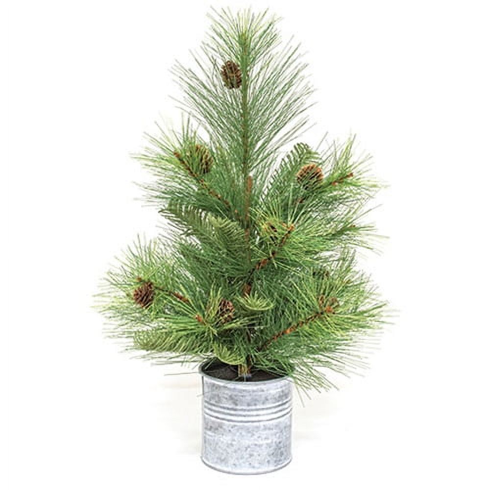 Forest Path Pine Tree in Pail 18" - Walmart.com