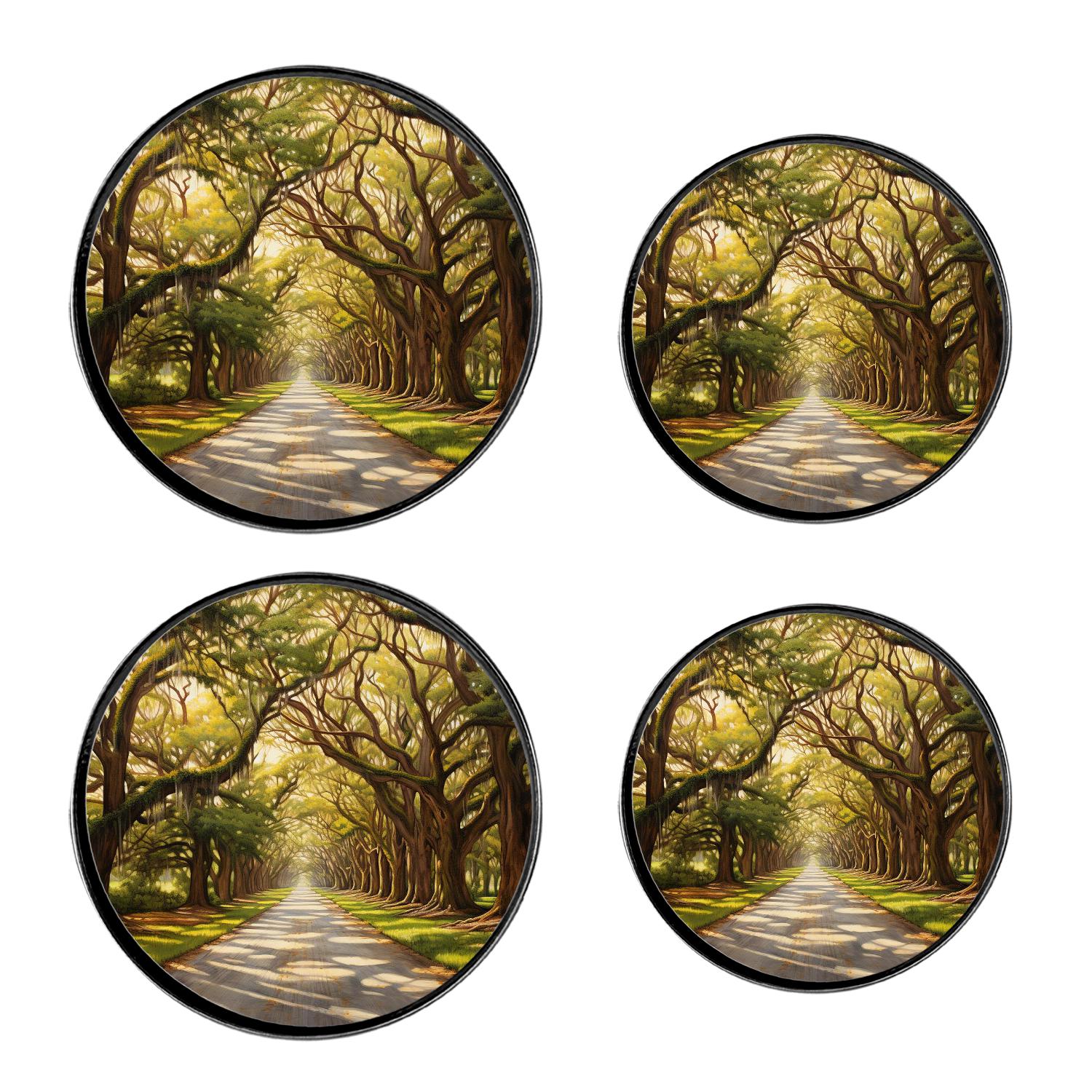 Forest Pathway Strong Spring Trees Serene Nature Art Stove Burner ...