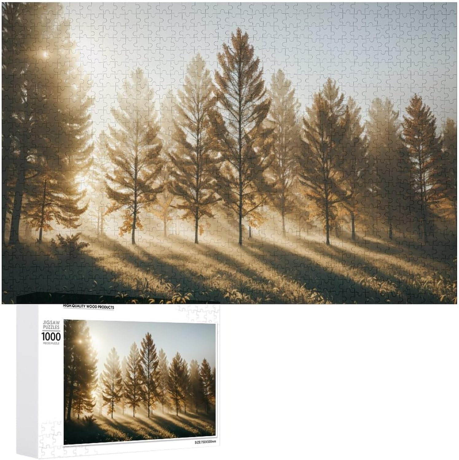 Forest Puzzle 1000 Pieces Jigsaw Puzzles for Adults and Children,30"x20 ...