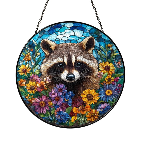 Forest Raccoon Window Hanging – Acrylic Style Art - Walmart.com