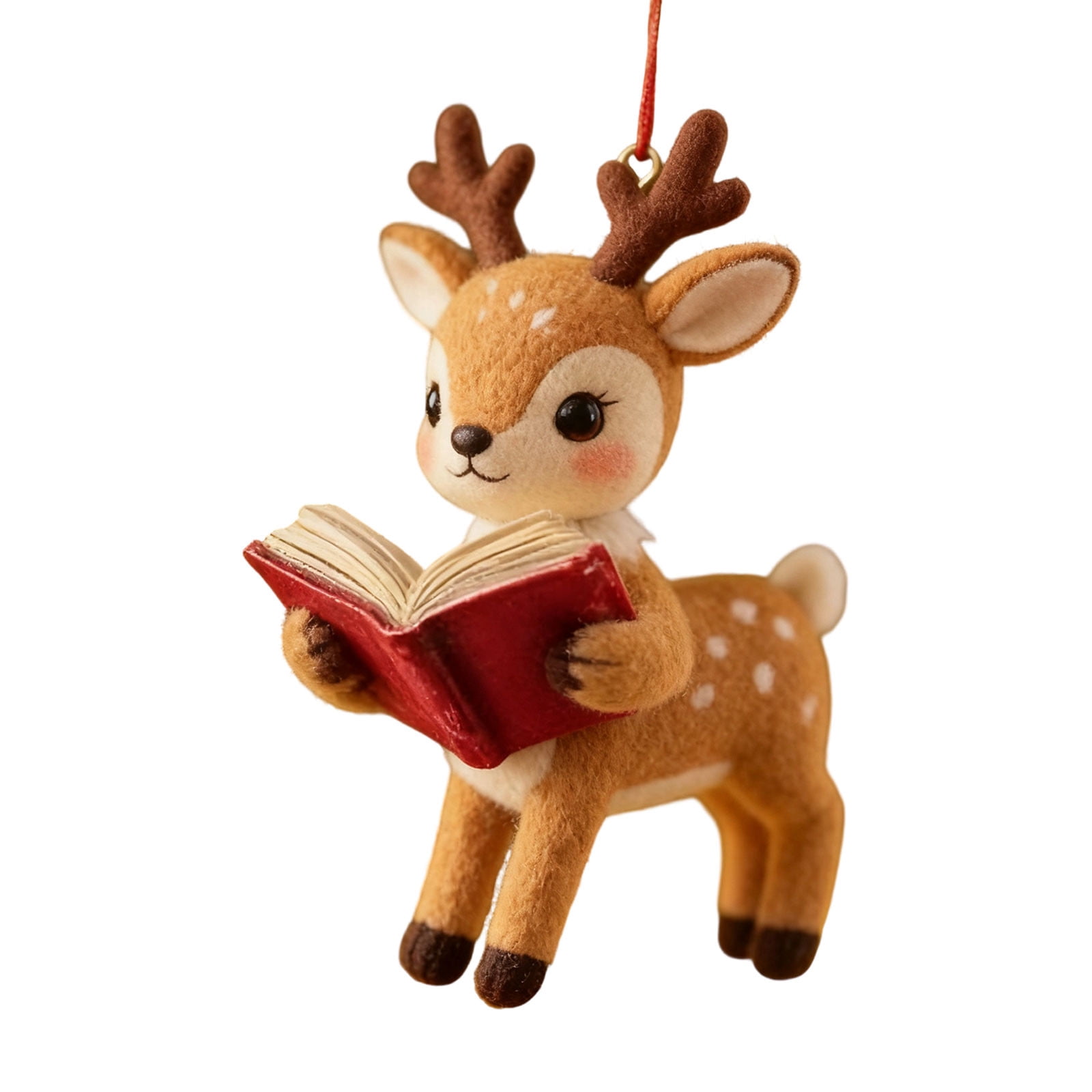 Forest Reading Animals Christmas Ornaments, 3.15 Inch 2D Acrylic ...