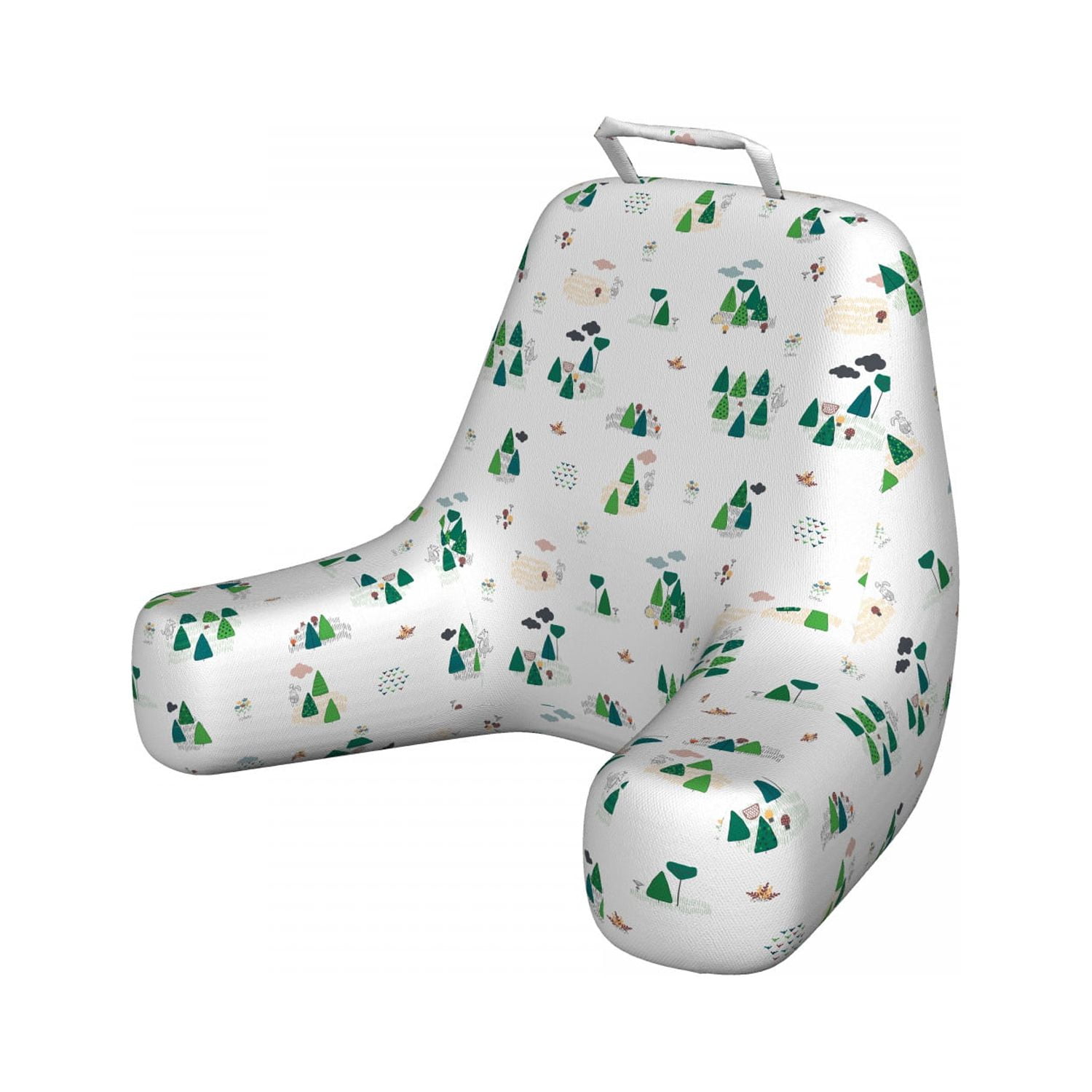 Forest Reading Pillow Cover, Layout of Scandinavian Inspired Pattern of ...