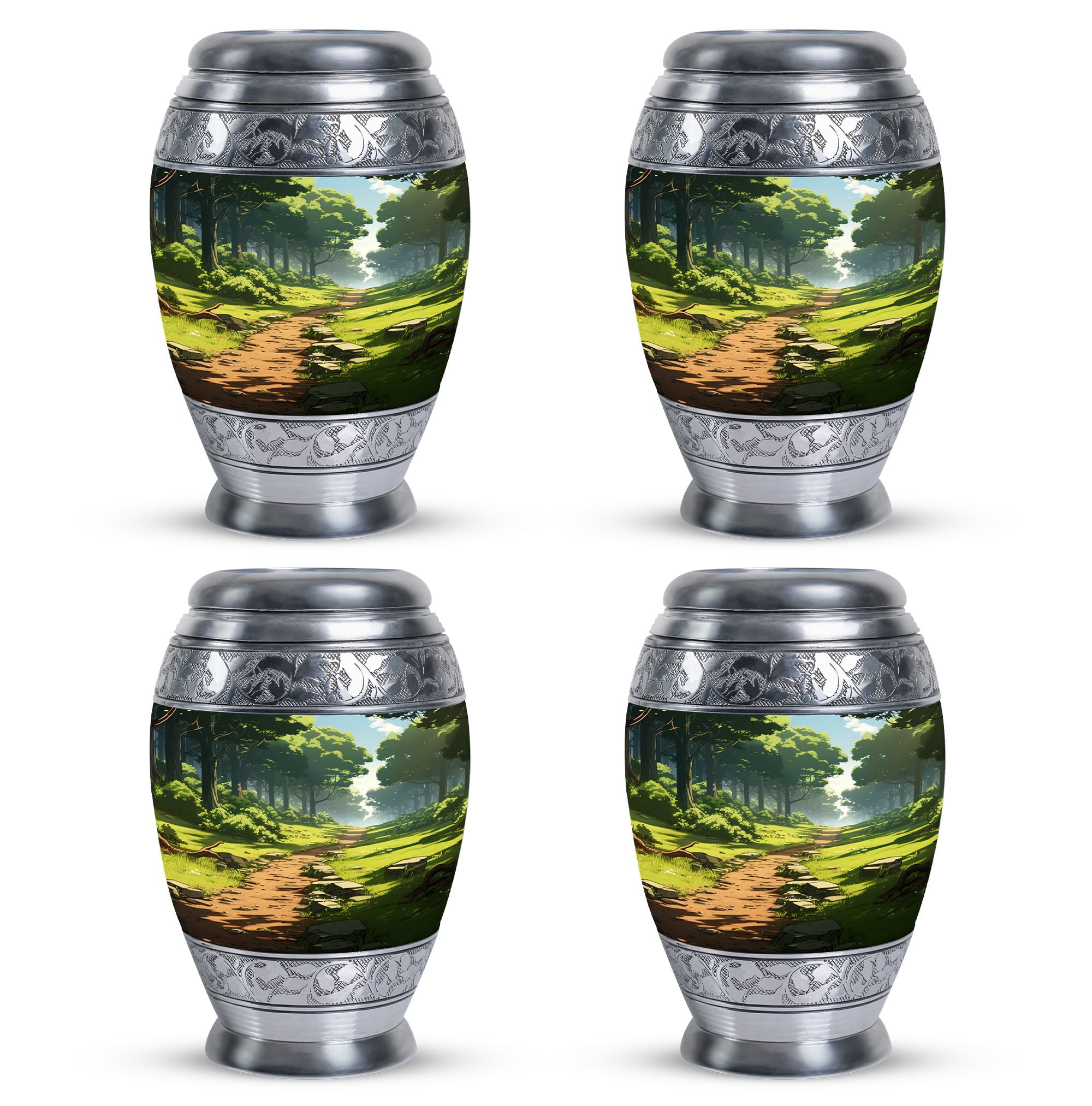 Forest Road Oli Painting Adult Urns For Human Ashes - Cremation Urns ...