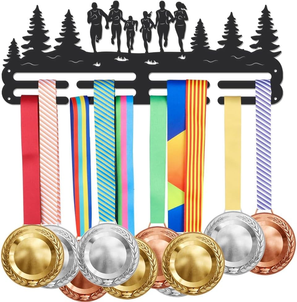 Forest Running Medal Holder Mixed Gender Running Medals Display Rack ...