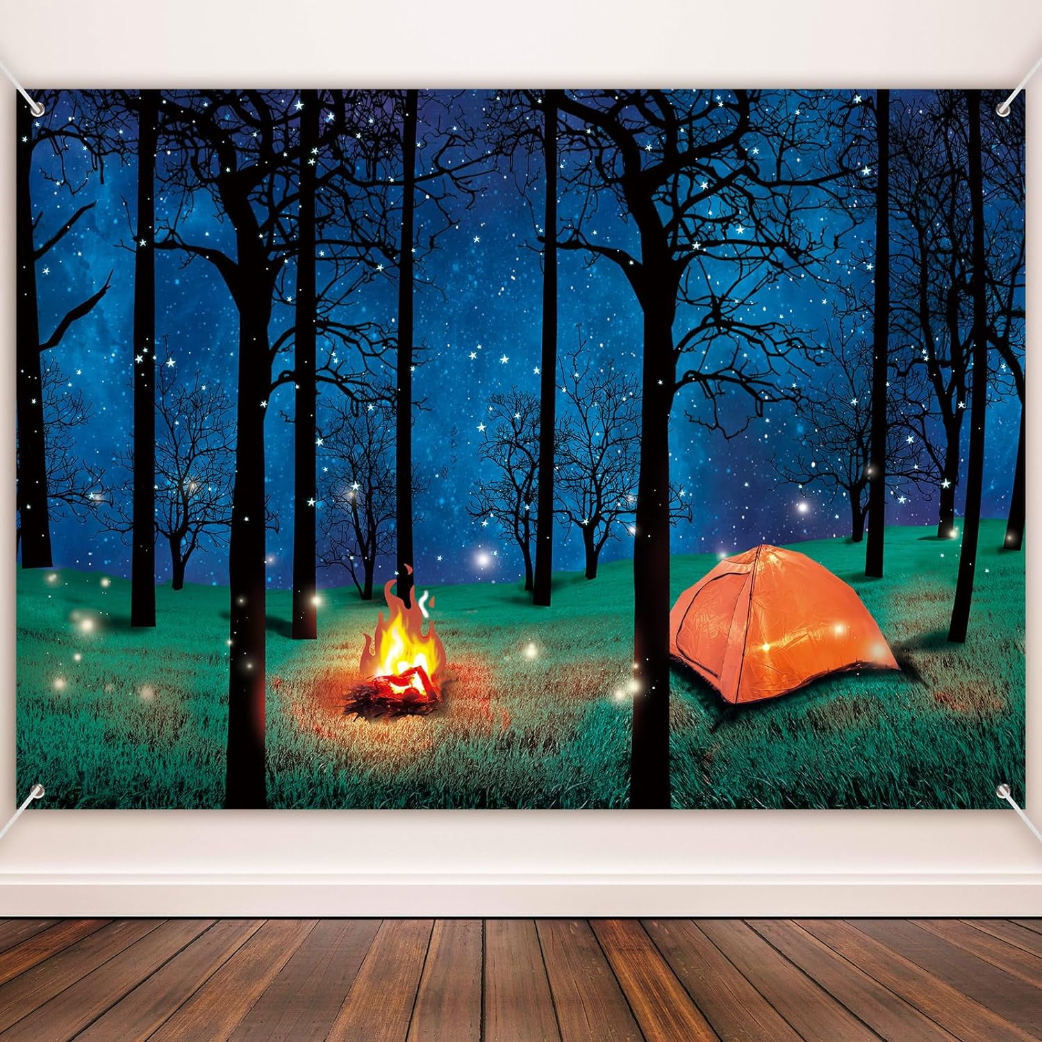 Forest Scene Camping Backdrop Supplies Camping Photography Background ...