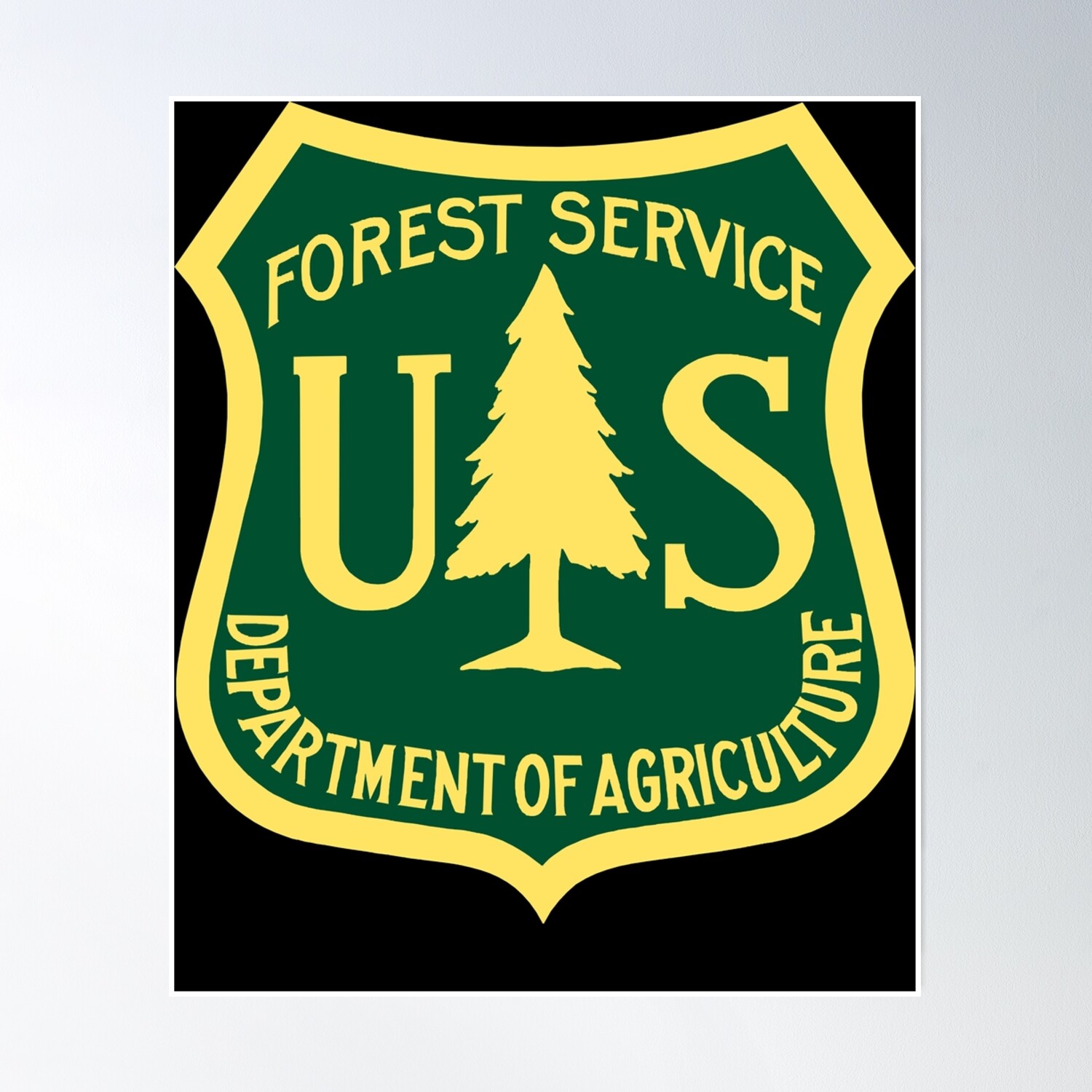 Forest Service Poster Wall Art, Modern Wall Decor, 12x18 UNFRAMED ...